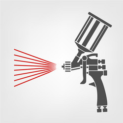 Spray gun paint logo icon Royalty Free Vector Image