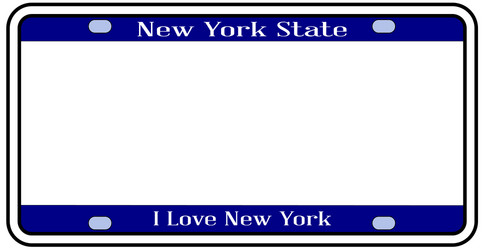 New York State License Plate Vector Images (72)