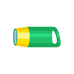 Beam flashlight cartoon Royalty Free Vector Image