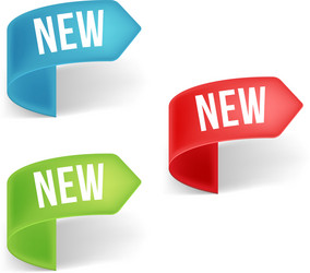 New labels Royalty Free Vector Image - VectorStock