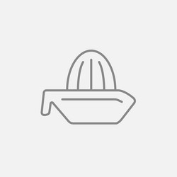 Lemon squeezer hand drawn sketch icon Royalty Free Vector