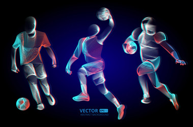 Abstract american football or rugby player male Vector Image