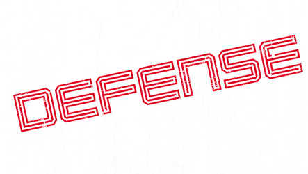 Defense rubber stamp Royalty Free Vector Image