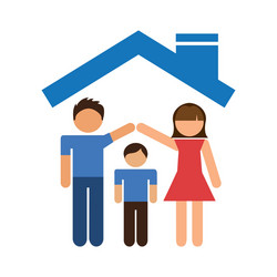 Happy family love Royalty Free Vector Image - VectorStock