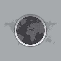 World map theme Royalty Free Vector Image - VectorStock