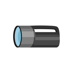 Beam flashlight cartoon Royalty Free Vector Image
