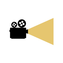 3d film clapboard movie shooting sign Royalty Free Vector