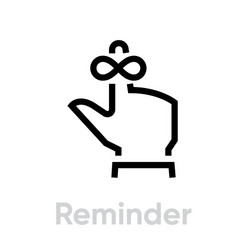 Reminder icon Royalty Free Vector Image - VectorStock