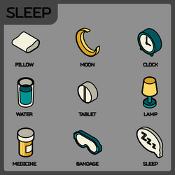 Cartoon rules of healthy sleep infographics Vector Image