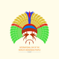 International day world s indigenous Royalty Free Vector