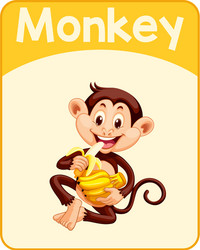 Monkey Flashcard Vector Images (over 140)