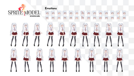 Anime Girl Sprite Vector Images (over 940)