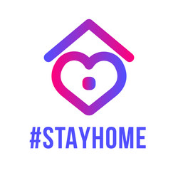 House in heart Royalty Free Vector Image - VectorStock