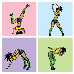 Girl Twerking Vector Images (over 110)