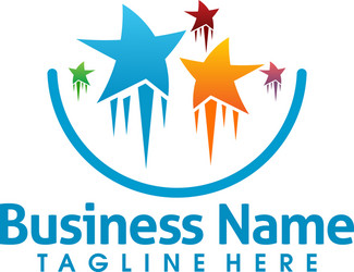 Star logo designs template elegant Royalty Free Vector Image