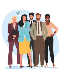 Business woman team set Royalty Free Vector Image