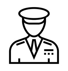 Driver line icon Royalty Free Vector Image - VectorStock