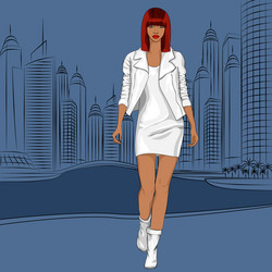 Top model Royalty Free Vector Image - VectorStock