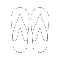 Flip-flops logo Royalty Free Vector Image - VectorStock