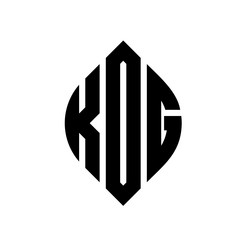 Kog triangle letter logo design Royalty Free Vector Image