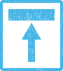 Move top icon rubber stamp Royalty Free Vector Image