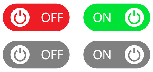 On Off Slider Mobile Ui Toggle Vector Images (over 770)