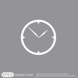 Clock icon watch symbol time Royalty Free Vector Image