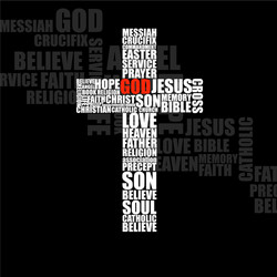 Creative cross christian spirituality symbol Vector Image