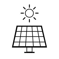 Solar cell icon Royalty Free Vector Image - VectorStock