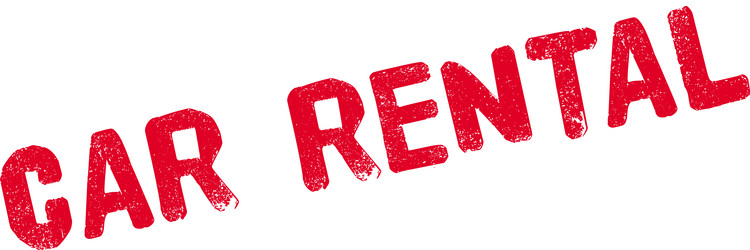 Car rental rubber stamp Royalty Free Vector Image
