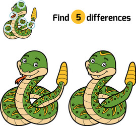 Find differences game for children nest Royalty Free Vector