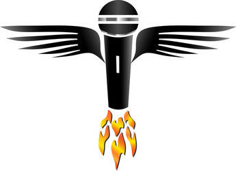 Microphone with Wings Vector Images (over 690)