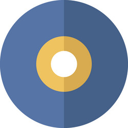 Movie disk on white background Royalty Free Vector Image