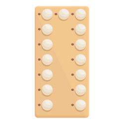 Female contraceptive icon cartoon birth Royalty Free Vector
