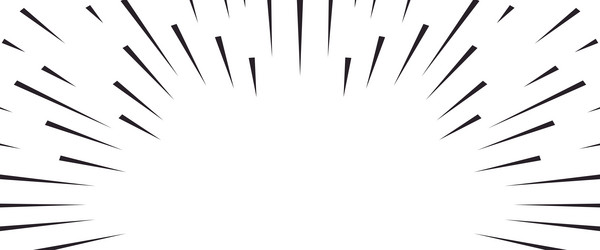 Comic book speed lines set isolated on background Vector Image