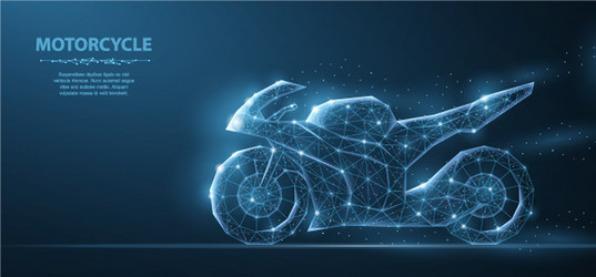 Dark blue motorcycle Royalty Free Vector Image