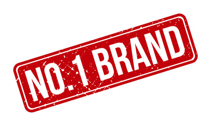 No1 brand rubber stamp red brand rubber Royalty Free Vector