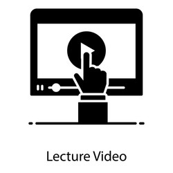 Video tap Royalty Free Vector Image - VectorStock