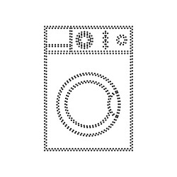 Washing machine sign Royalty Free Vector Image