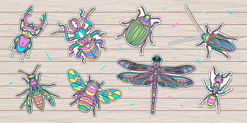 Abstract insects Royalty Free Vector Image - VectorStock