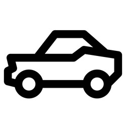 Lightweight two-door body muscle car Royalty Free Vector