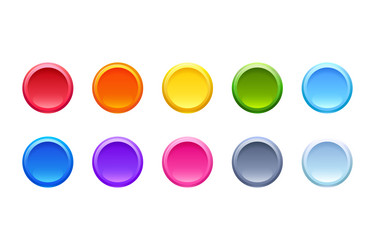 Glossy buttons mega set Royalty Free Vector Image