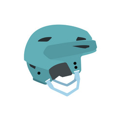 Blue sport helmet cartoon Royalty Free Vector Image