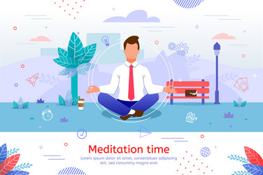 Stress and relaxation banners Royalty Free Vector Image