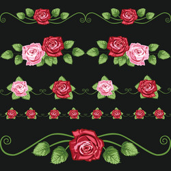 Vintage roses Royalty Free Vector Image - VectorStock