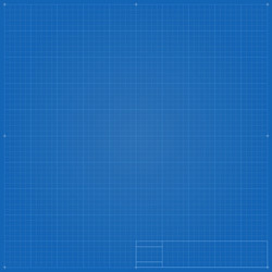 Blueprint template white grid on blue background Vector Image
