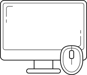 Desktop Computer Line Vector Images (over 30,000)