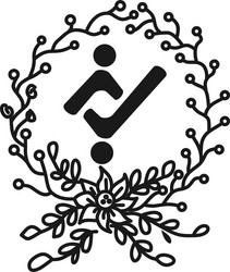 Leaf rotation emblem commitment teamwork together Vector Image