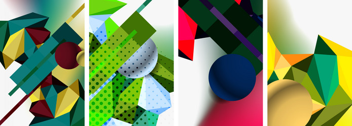 3d sphere and low poly triangle design Royalty Free Vector