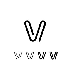 Cyber font rounded digital alphabet set of four Vector Image